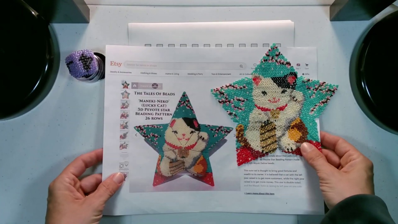 Reading Peyote Graph to stitch with RAW - YouTube