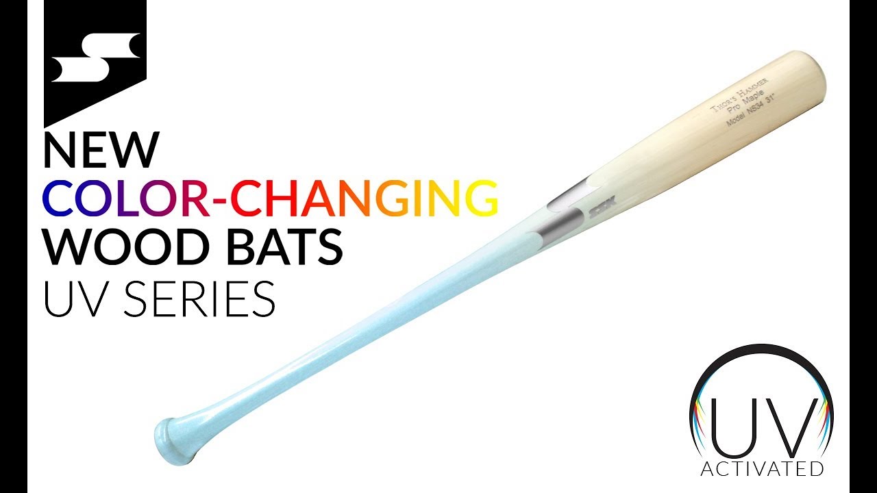 Color-Changing Wood Bats SSK UV Series - YouTube