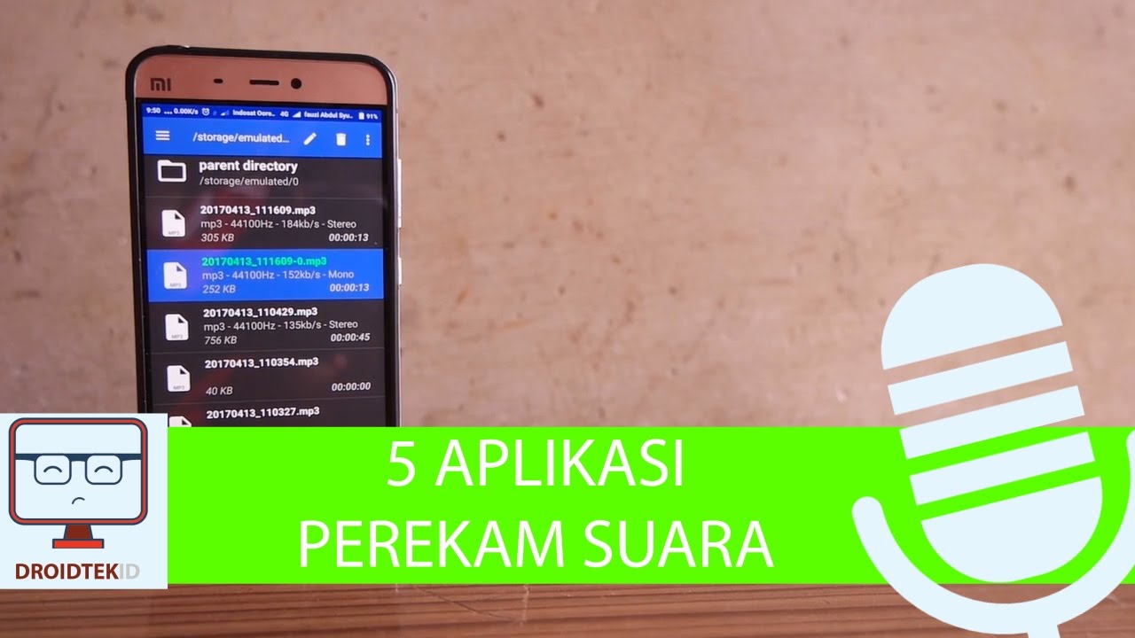 5 Aplikasi Perekam Suara Terbaik di Android - YouTube