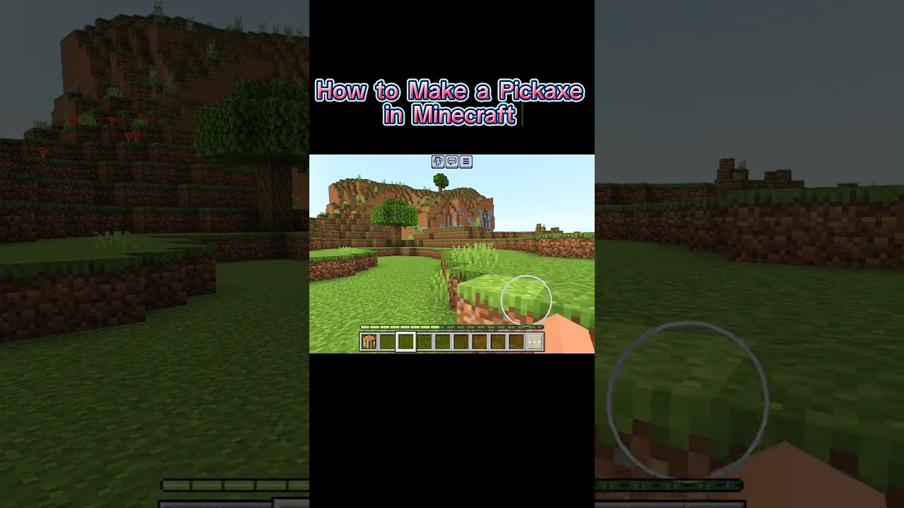 Minecraft Beginner's Tutorial : How to Make a Pickaxe in Minecraft | # ...