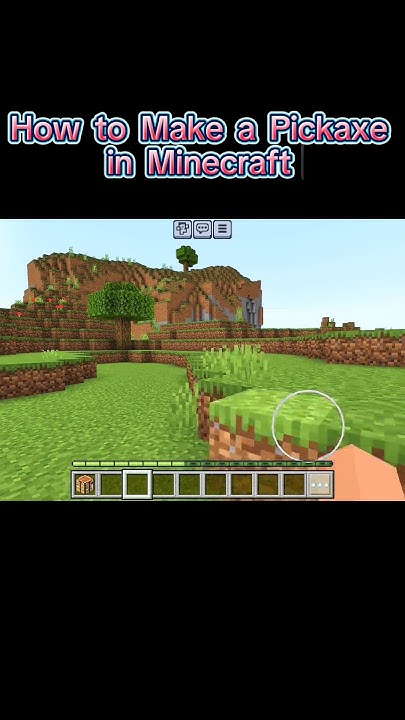 Minecraft Beginner's Tutorial : How to Make a Pickaxe in Minecraft | # ...