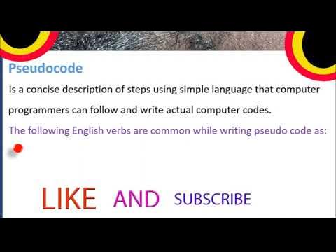 Writing Algorithms using pseudo code - YouTube