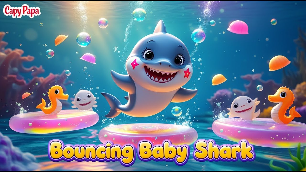 Let's Move with Baby Shark! Bouncing Baby Shark | Best Nursery Rhymes ...
