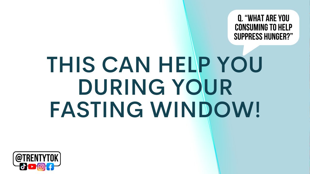 This can help you during your fasting window! - YouTube