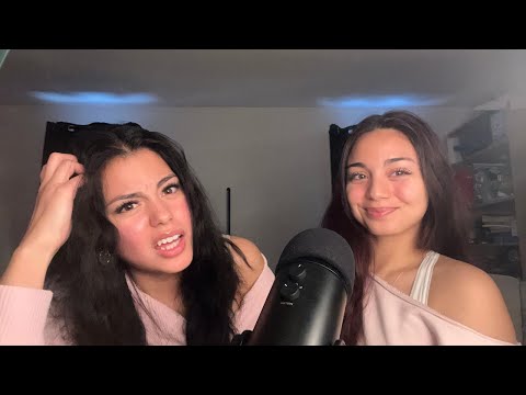 My sister tries ASMR for the first time