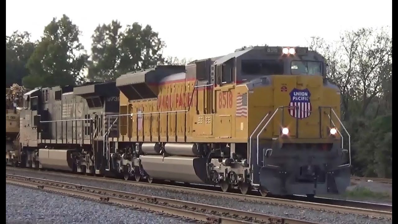 UP 8518 New Paint Scheme in Millen, GA - YouTube