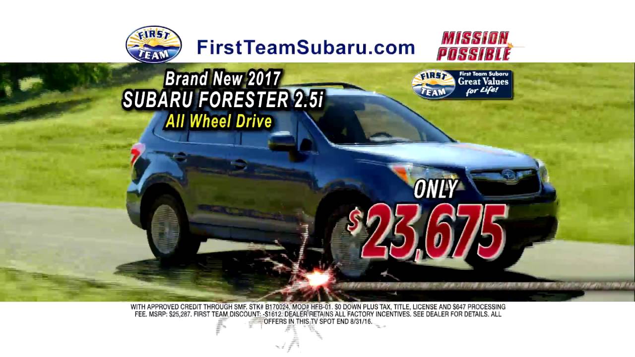 First Team Subaru Sales Event this August 2016! - YouTube