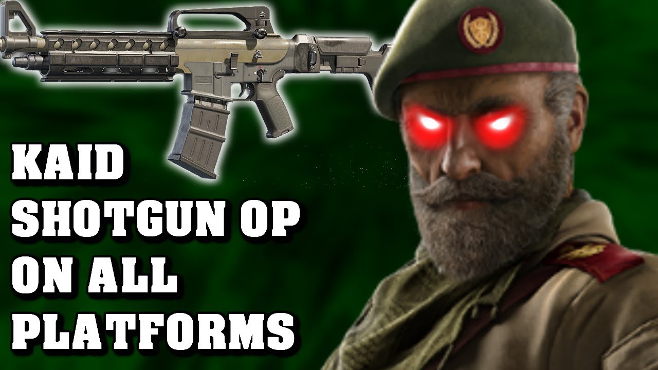 Rainbow Six Siege - KAID SHOTGUN OP On Console!!!!! - YouTube