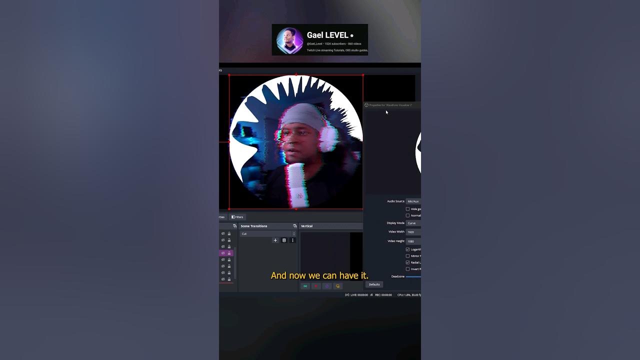 OBS Studio Audio Visualizer #obsstudio - YouTube