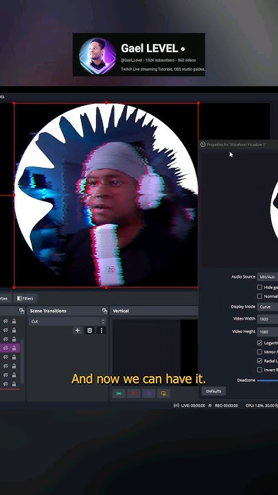 OBS Studio Audio Visualizer #obsstudio - YouTube