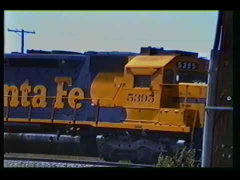 Tehachapi Pass 1994 Santa Fe Railroad - YouTube