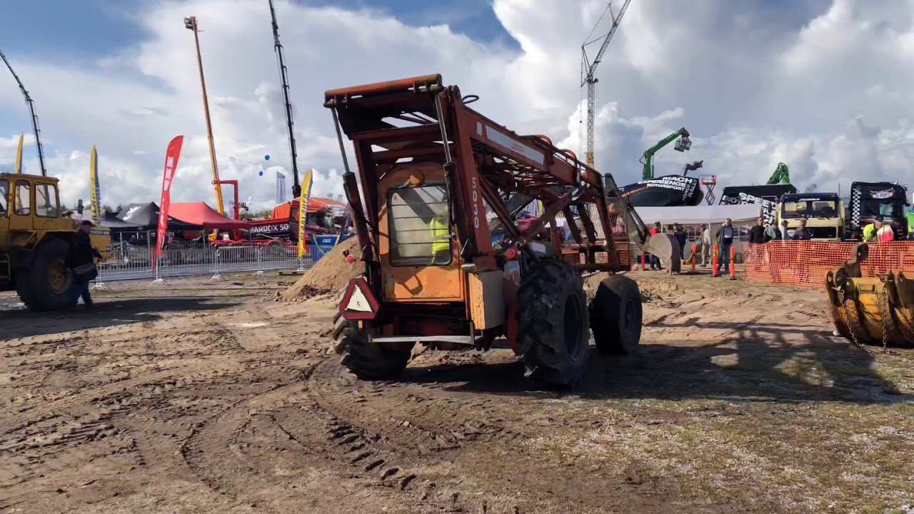 Classic Skytrack telehandler on the vintage display at Maxpo 2019 in ...