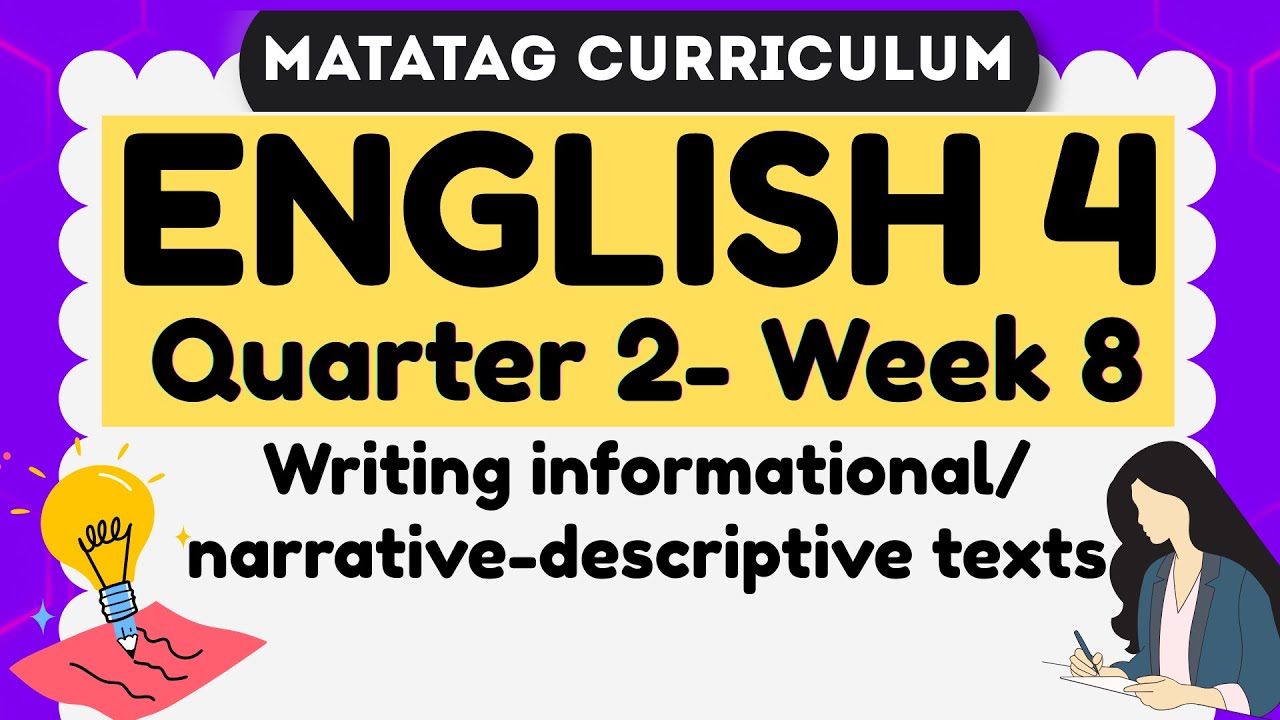 ENGLISH 4 Quarter 2 Week 8 MATATAG Curriculum - YouTube