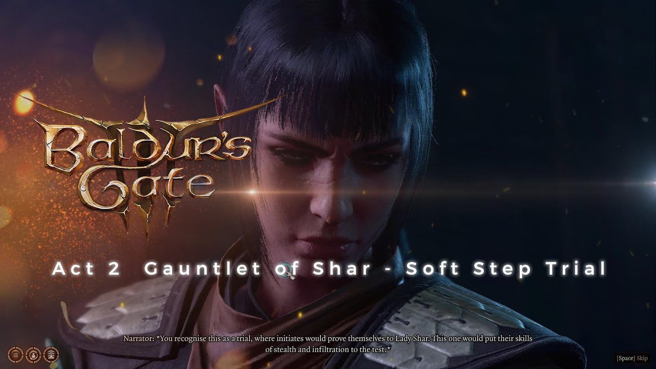 Baldur's Gate 3 Act 2 Gauntlet of Shar - Soft Step Trial - YouTube