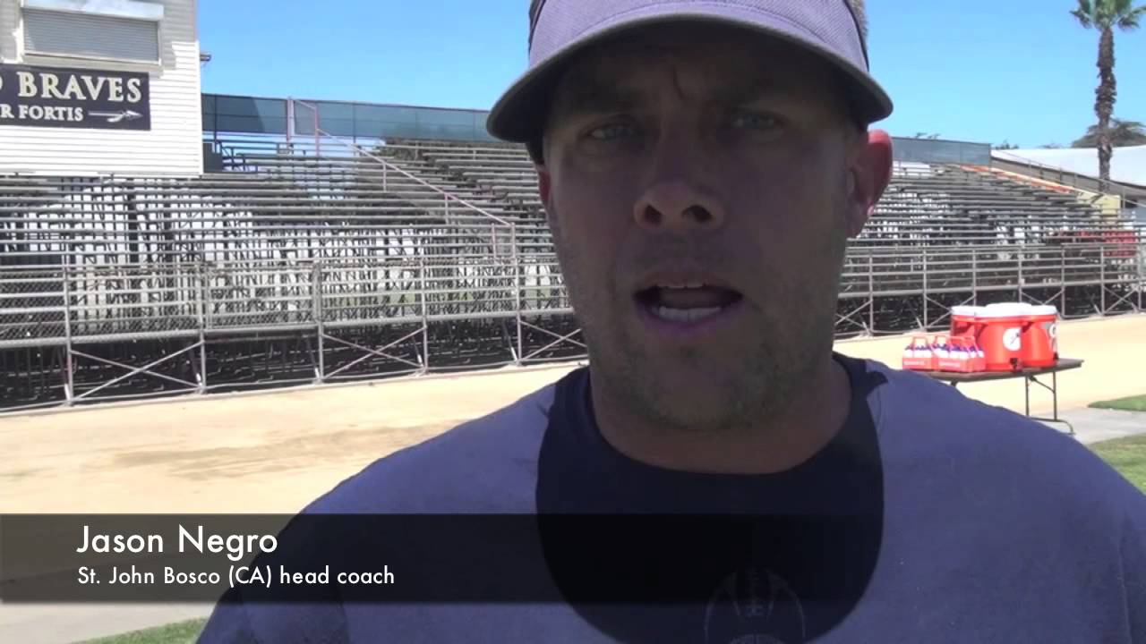 Jason Negro, St. John Bosco coach on BIG O-line - YouTube