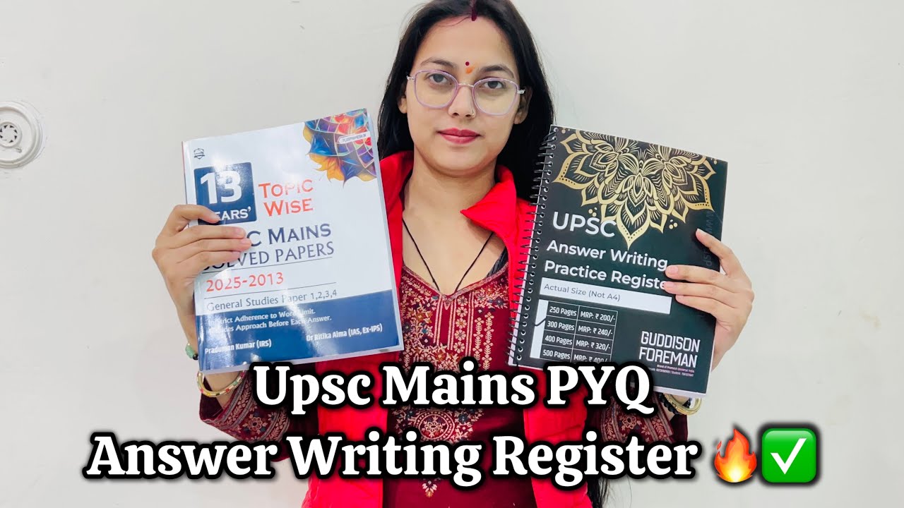UPSC Mains PYQ + Answer Writing Register Review🔥 | Worth It or Not ...
