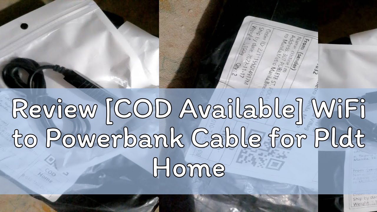 Review [COD Available] WiFi to Powerbank Cable for Pldt Home WiFi ( 5v ...
