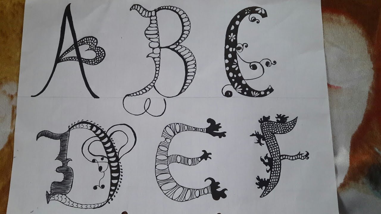 FANCY LETTERS(EASY) - YouTube