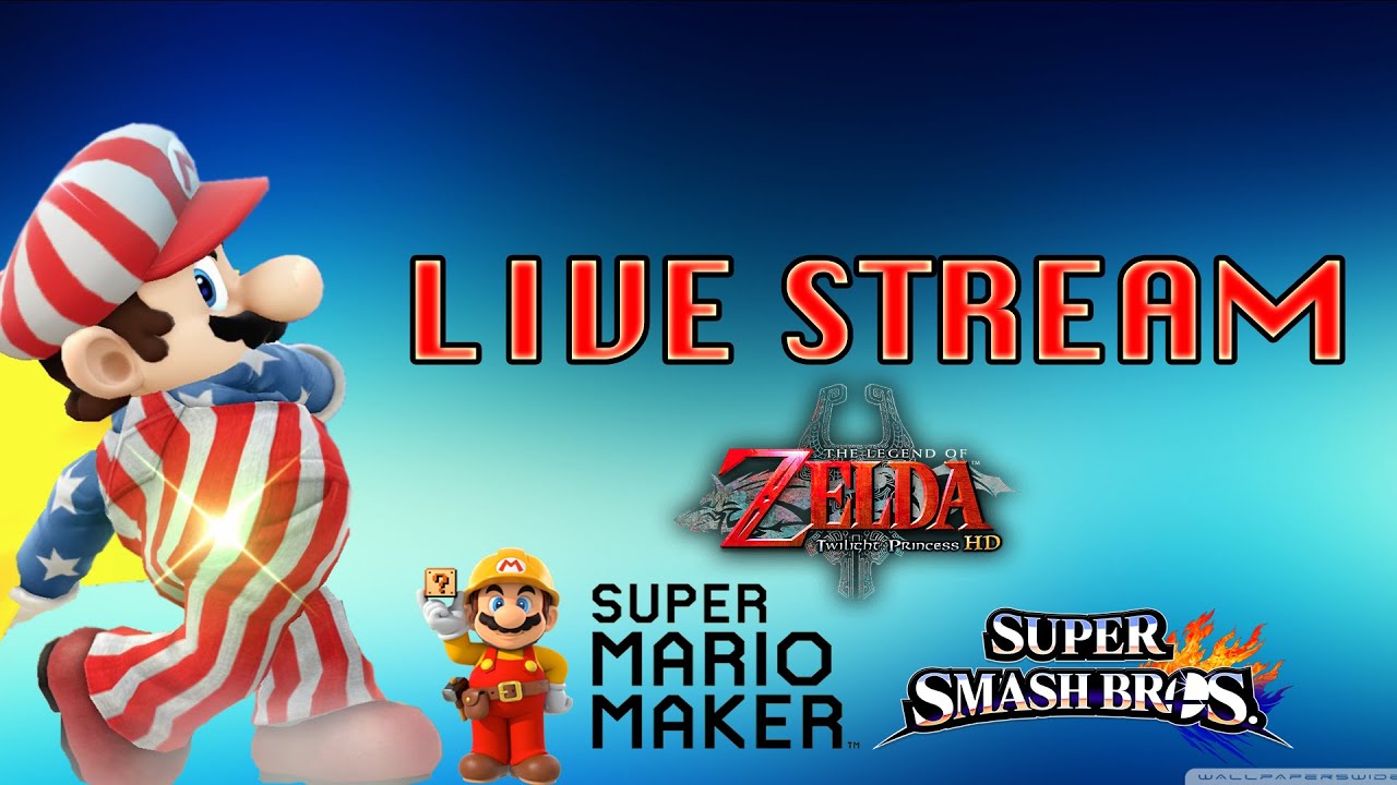 ACKERON LIVE STREAM: Twilight Princess, Mario Maker, Mario Kart 8 - YouTube