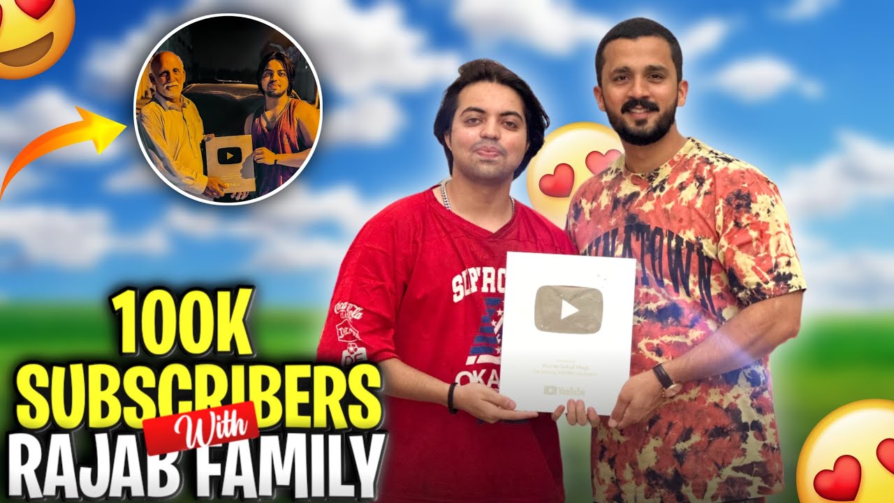 MEETING RAJAB'S FAMILY FOR THE FIRST TIME 🥺 | 100K Celebration With ...
