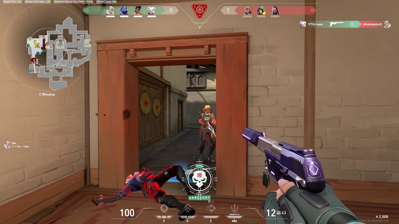 Valorant ghost 3k with some clean headshots - YouTube