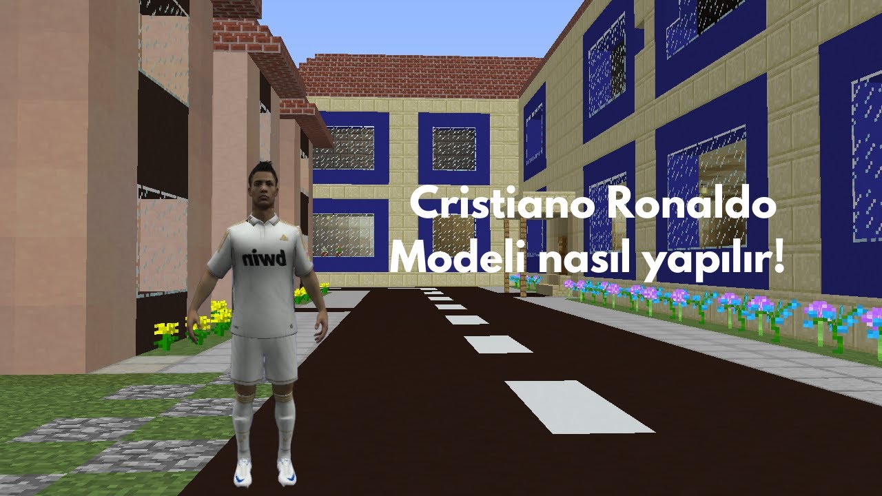 Mİnecraft cristiano Ronaldo Modeli Nasıl Yapılır - Minecraft - YouTube