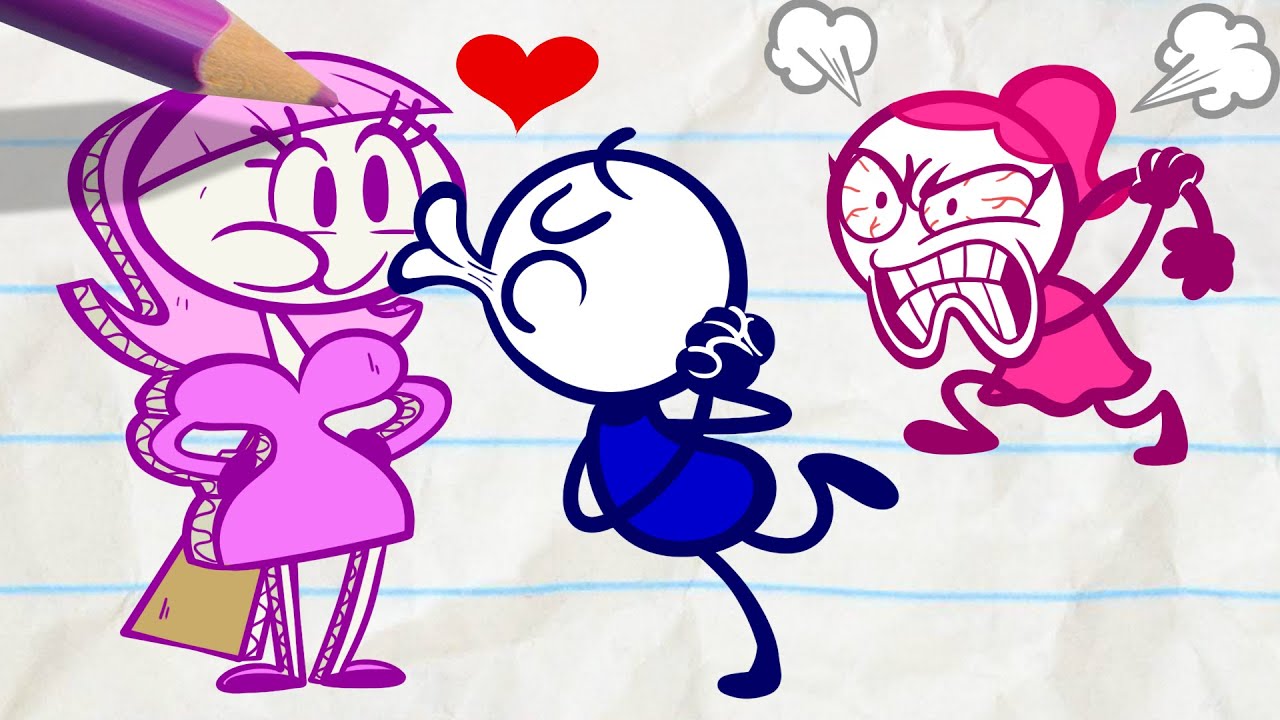 Pencilmate & Pencilmiss 💁‍♀ PENCILMATE'S NEW GIRLFRIEND 💁‍♀ Cartoons ...