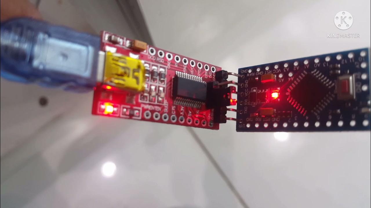 Programming arduino pro mini using FTDI usb to ttl rs232 - YouTube