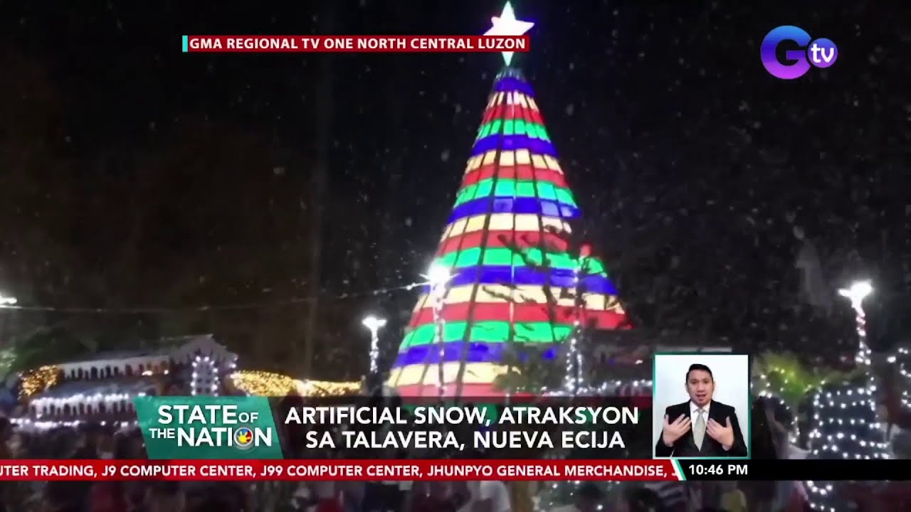 Artificial snow, atraksyon sa Talavera, Nueva Ecija | SONA - YouTube