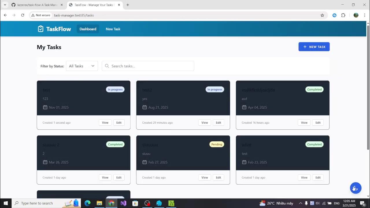 TaskFlow - A Task Manager Web Application Built With Laravel Framework And Taildwind CSS - YouTube