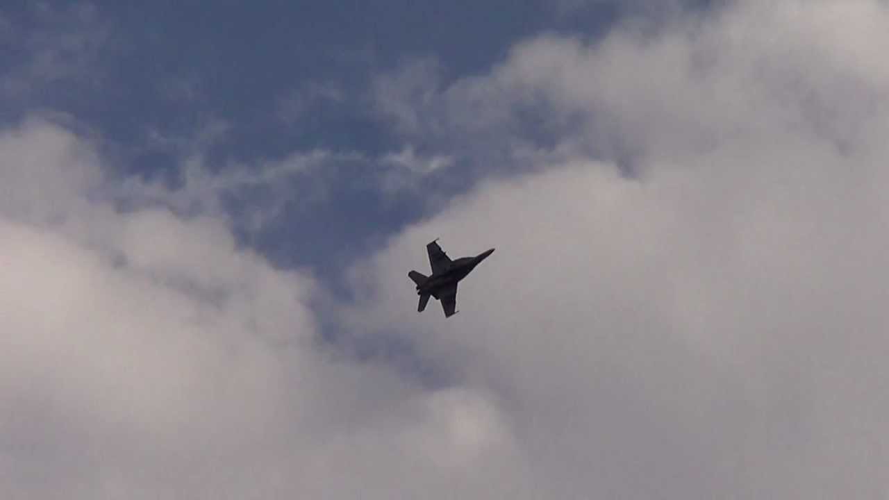 F/A-18 Fly-Over and Landing - YouTube