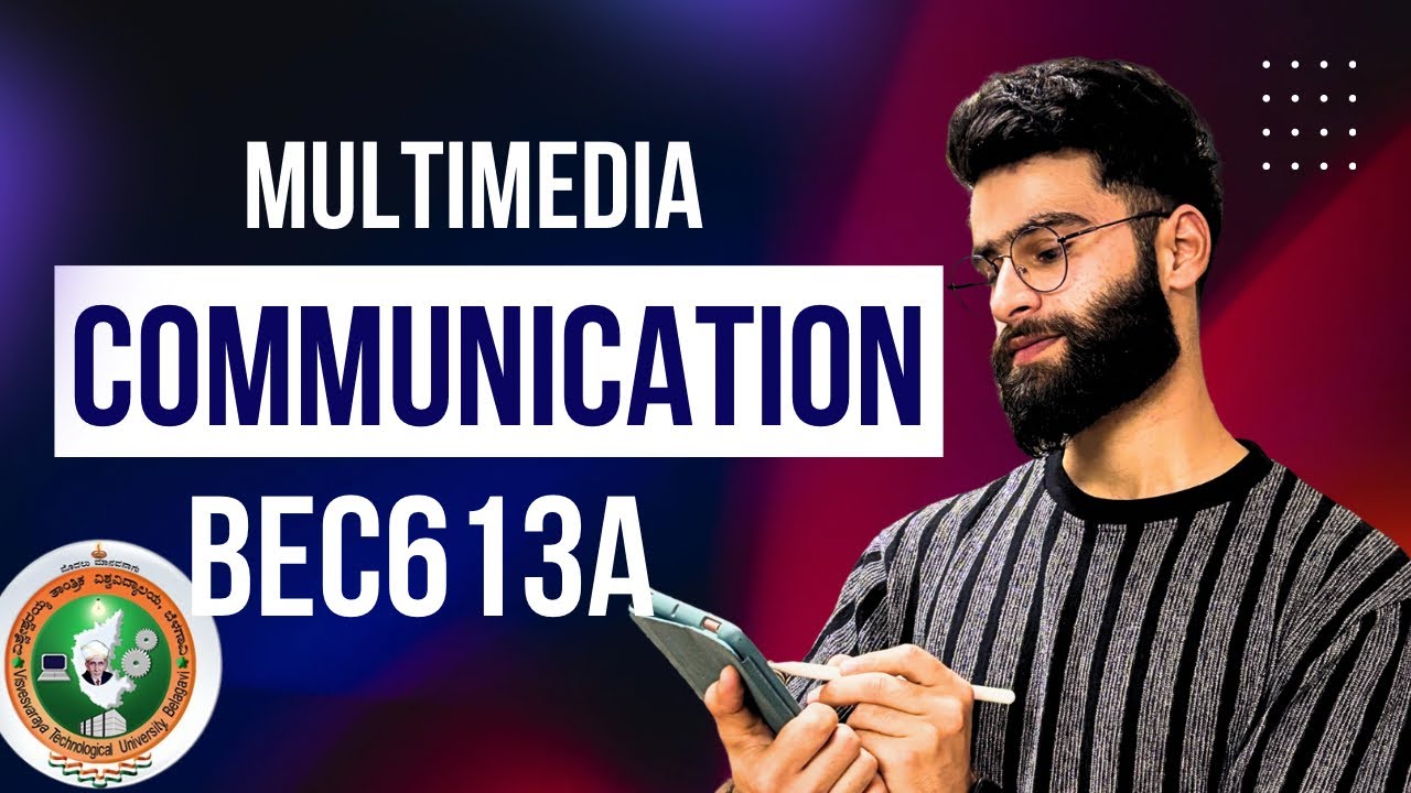 Multimedia Communication Vtu Important Questions | BEC613A - YouTube