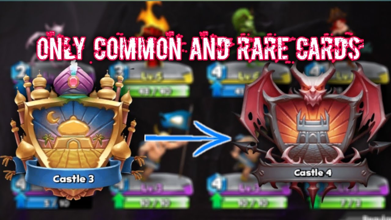 CASTLE CRUSH || castle 3 to castle 4 without legendary card 🔥 best deck ...