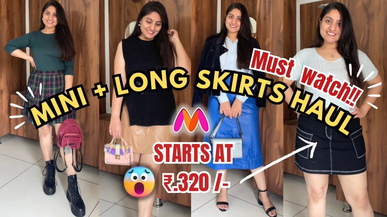 Mini + Long SKIRTS TRY ON HAUL | skirts LOOK BOOK | miss vanilla - YouTube