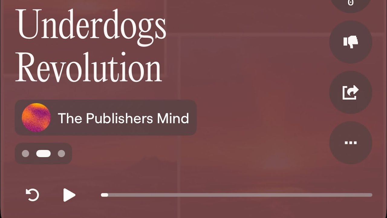 The Publisher’s Mind: #Underdogs #Revolution #echo #elite #entertainment - YouTube