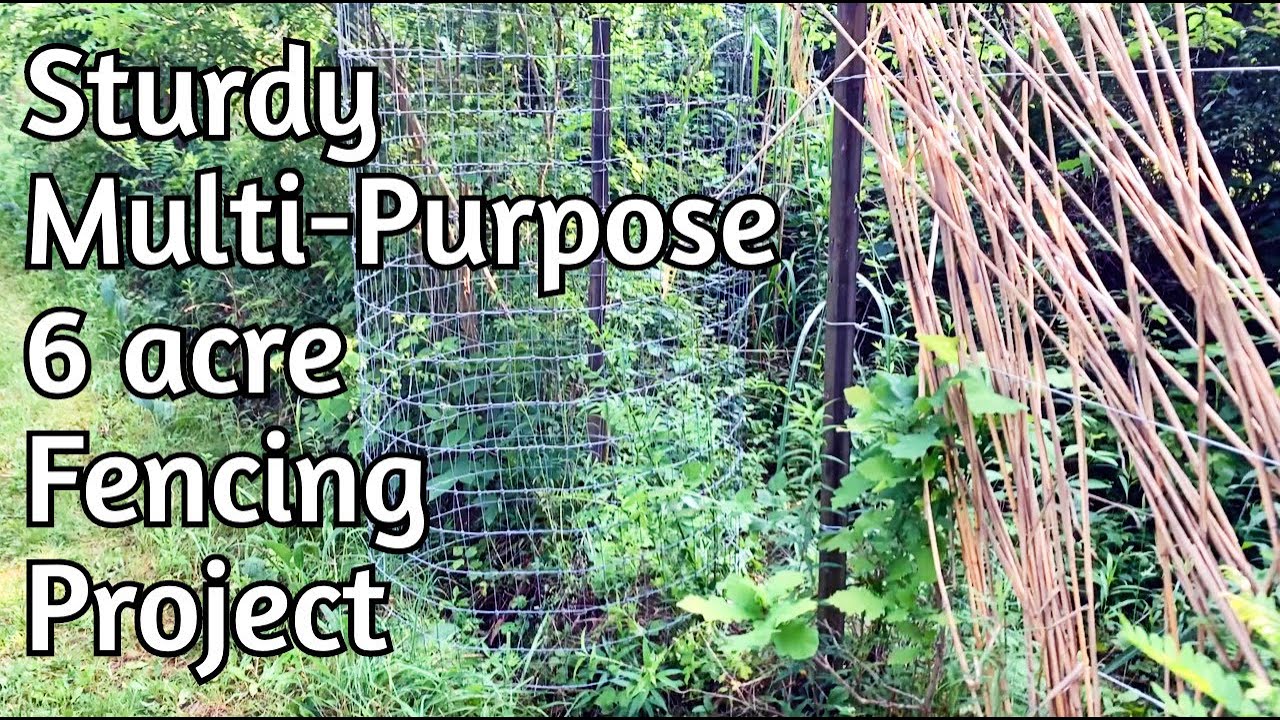 Deer Fencing - 6 acre model with bonus trellis - YouTube