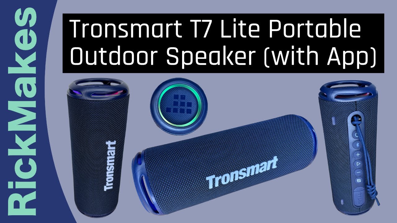 Tronsmart T7 Lite Portable Outdoor Speaker (with App) - YouTube