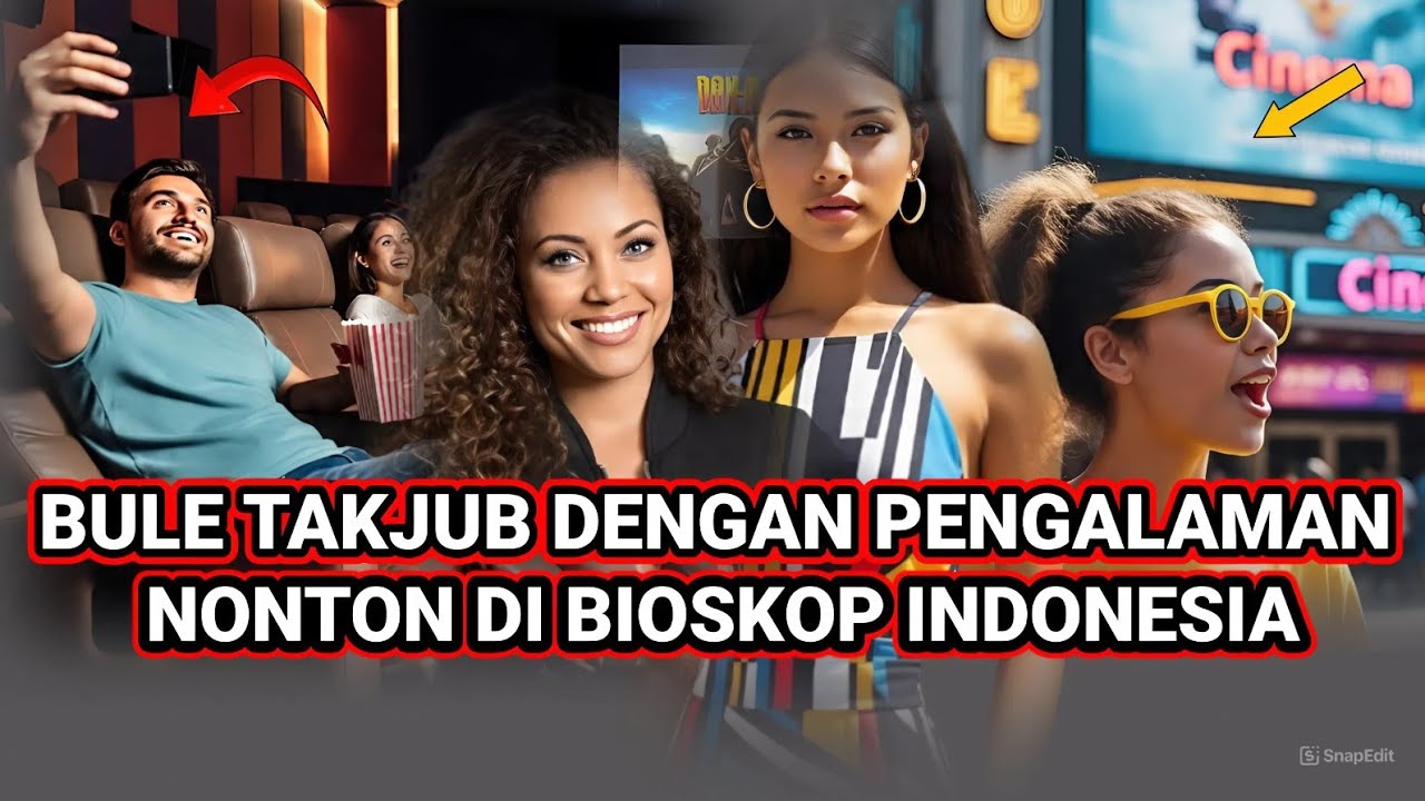 BULE TAKJUB😱💥DENGAN PENGALAMAN BIOSKOP DI INDONESIA - YouTube