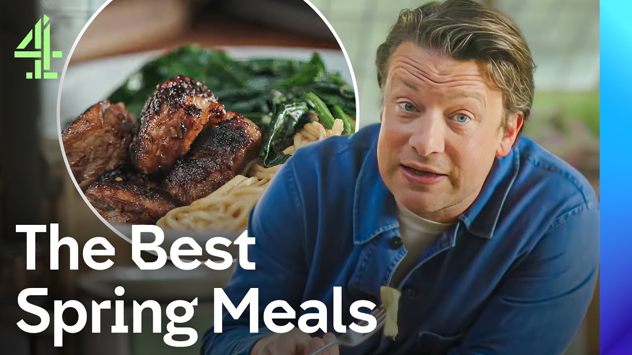 Jamie's Spectacular Spring Dishes | Jamie Cooks Spring | Channel 4 ...