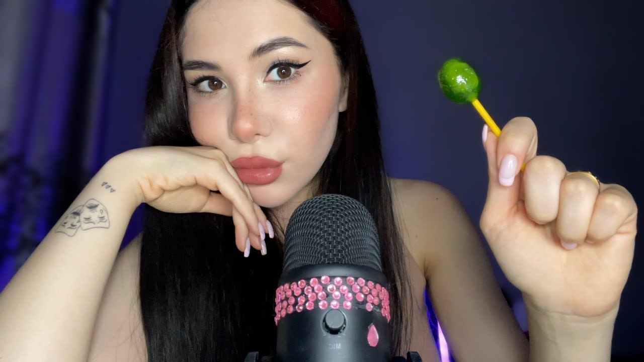 ASMR | Wet and Dry Mouth Sounds ( Fast & Aggressive ) Lollipop Eating ...
