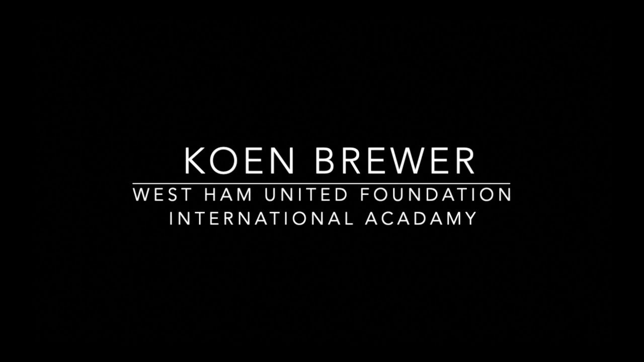 Koen Brewer West Ham United vs Volenti Academy U19 - YouTube