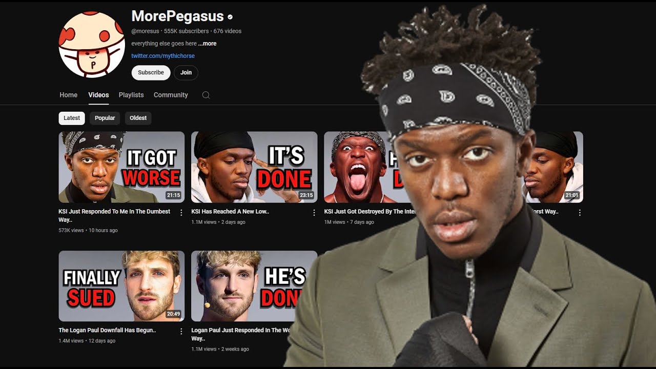 KSI Reacts To MorePegasus Making Videos About Him (Hilarious) - YouTube