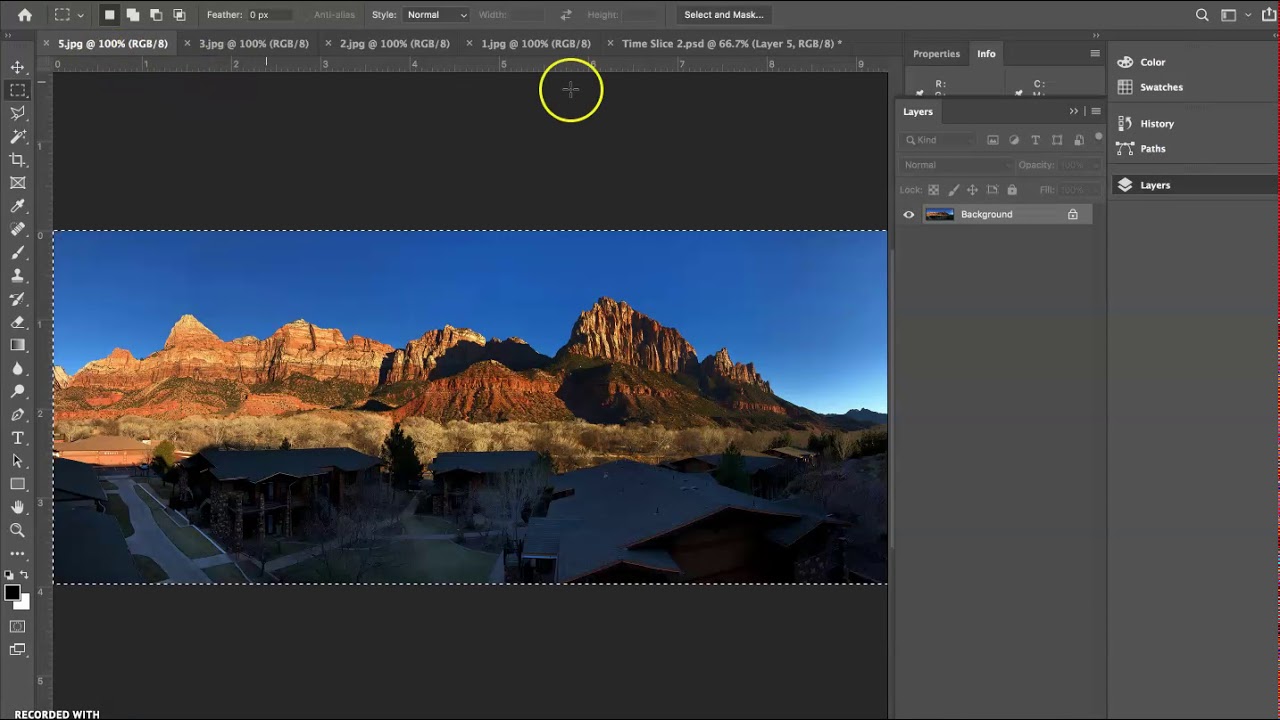 Creating A Time Slice Image - YouTube
