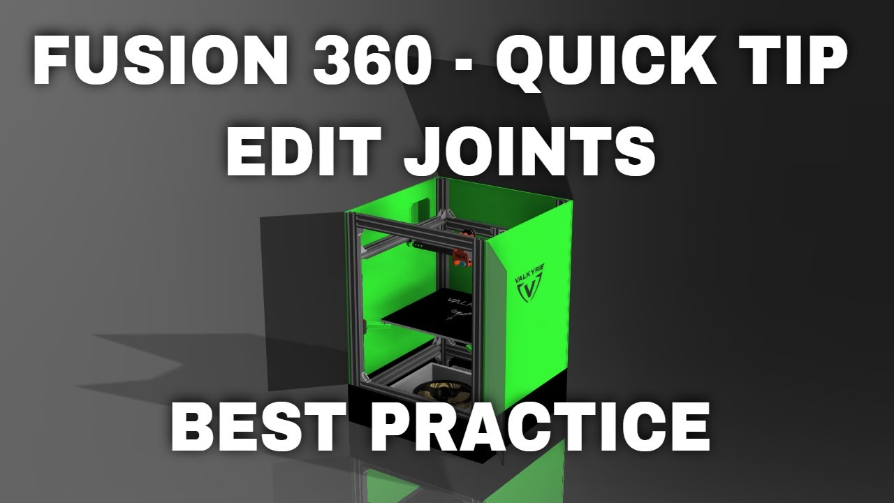 FUSION 360 | EDIT JOINING FEATURES | BEST PRACTICE - YouTube
