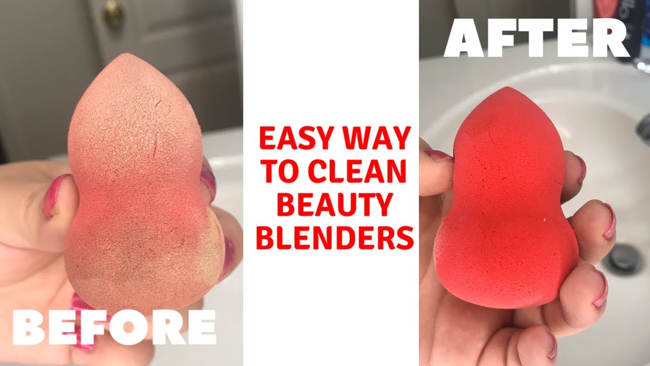 Quick And Easy Way To Clean A Beauty Blender For A Busy Person Youtube