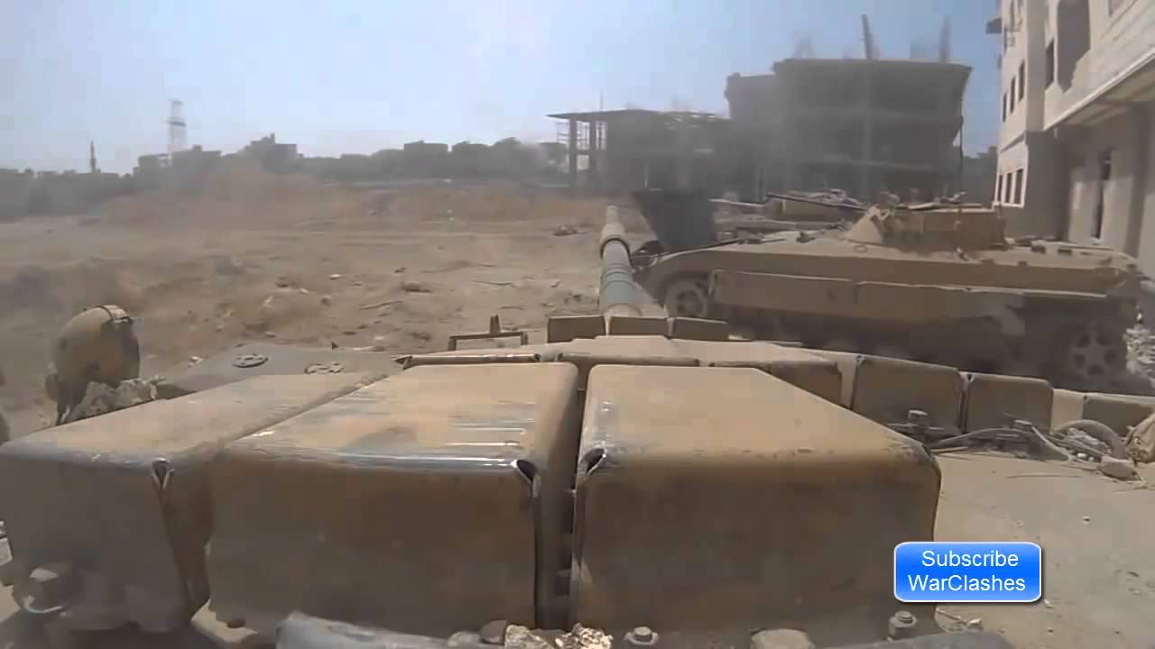 Syrian War - Syrian Army T72 Tank Nearly Damages Friendly BMP During ...