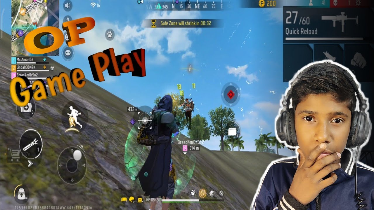 Free Fire :EPIC WIN! Total 24 Kills SQUAD Match Best Gameplay - YouTube