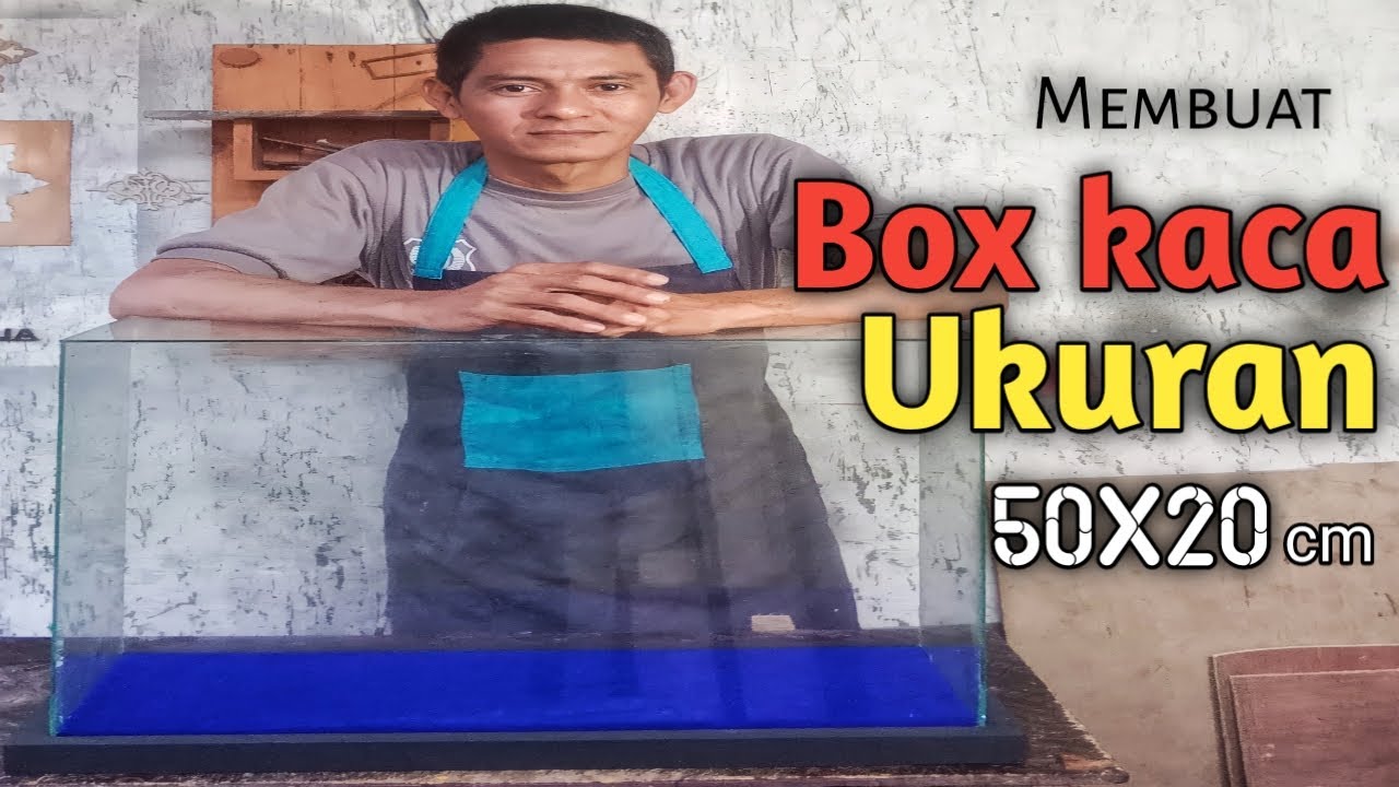Cara membuat display Box kaca - YouTube