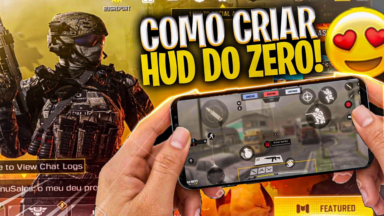 Como criar um Hud do zero no Call of Duty Mobile!/Dicas e muito mais ...