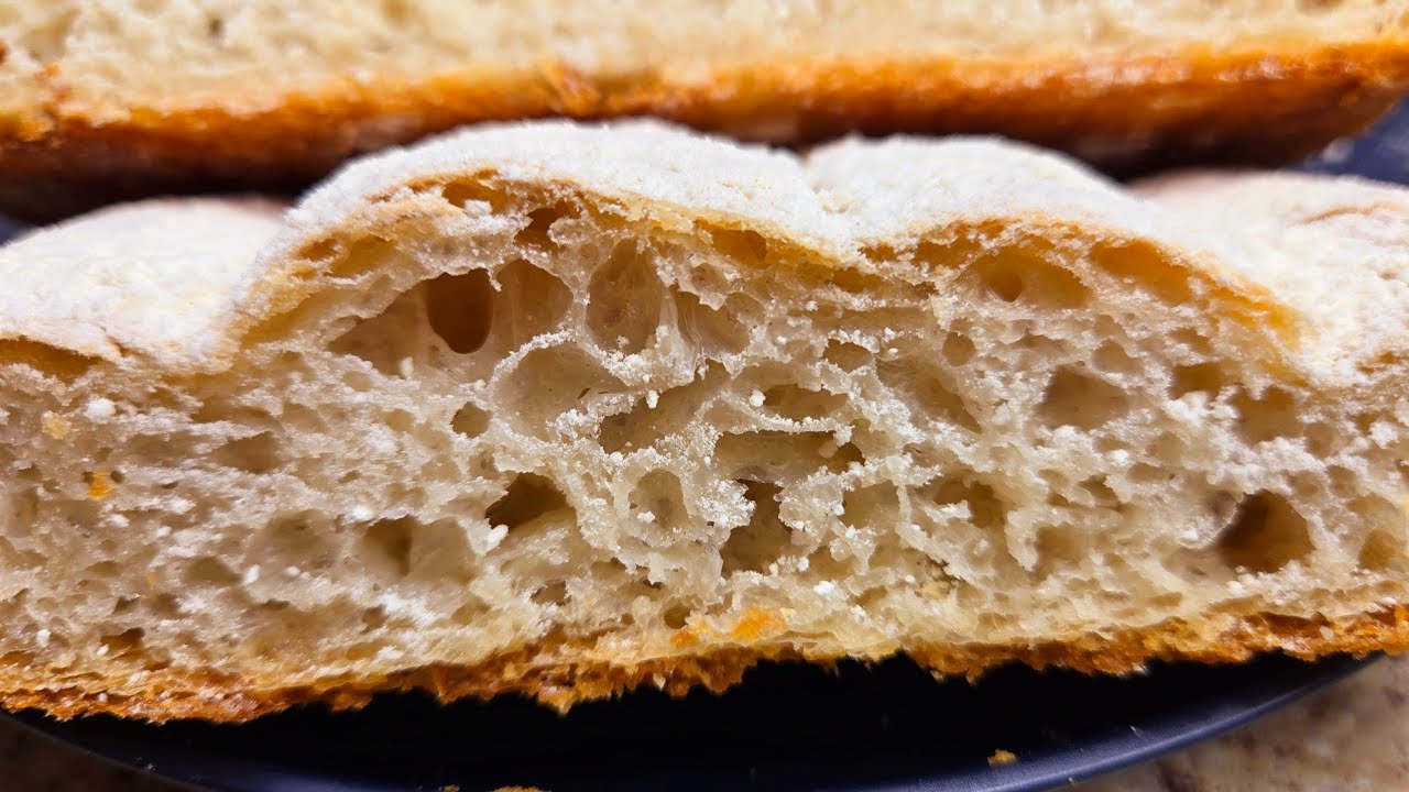 como hacer pan francés fermentado x 12 horas super crujientes - YouTube